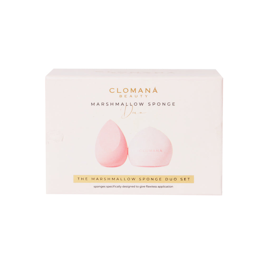 Marshmallow Makeup Sponge Duo – CLOMANÁ Beauty
