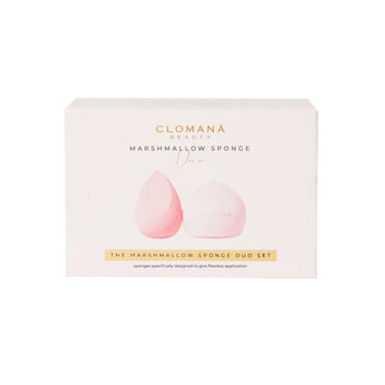 Marshmallow Makeup Sponge Duo – CLOMANÁ Beauty