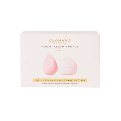 Marshmallow Makeup Sponge Duo – CLOMANÁ Beauty