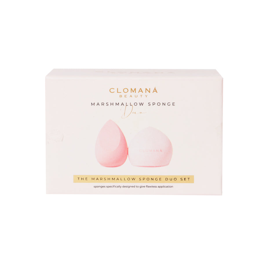 Marshmallow Makeup Sponge Duo – CLOMANÁ Beauty